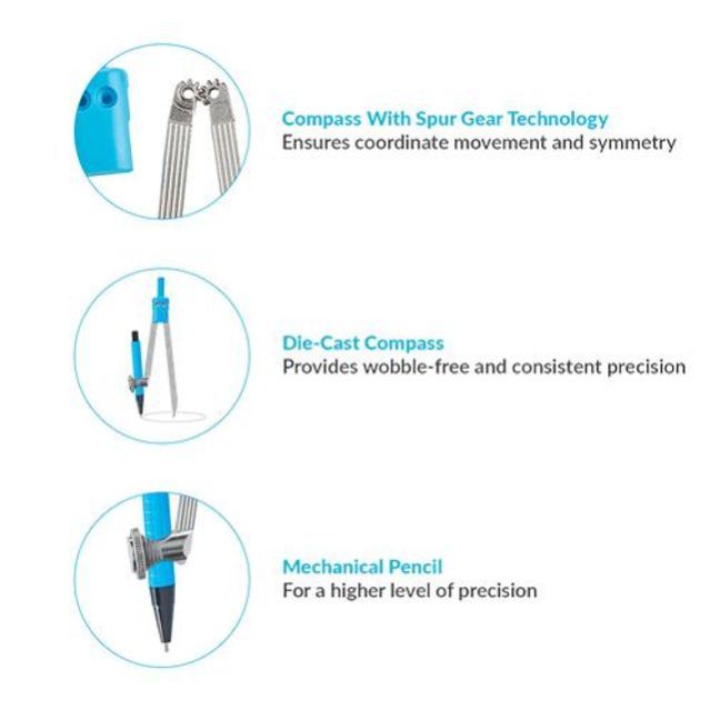 Classmate Geometry Box - Archimedes, 1 pc in Accessories For Education ...